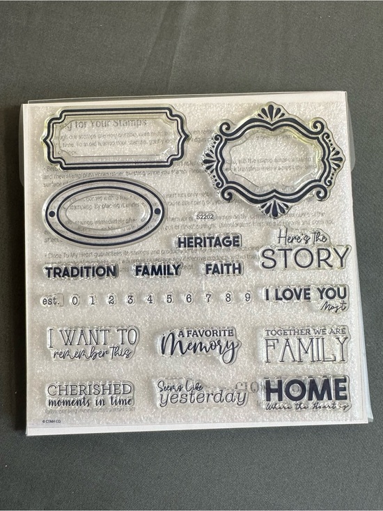 Office | Close To My Heart S222 Heres The Storyacrylic Stamp Set | Poshmark